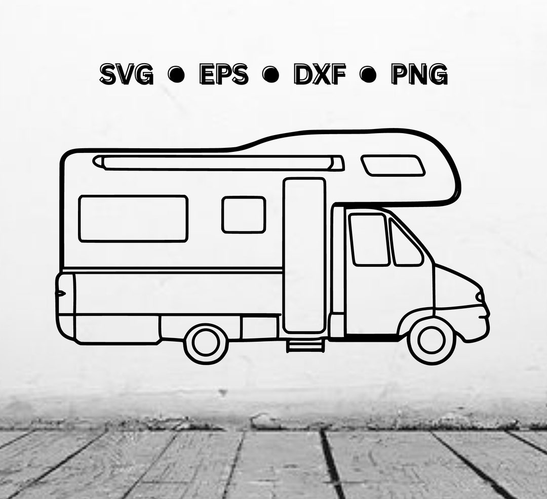 Camper SVG | RV SVG | Camping Digital Vector Cut File | Camper Svg ...