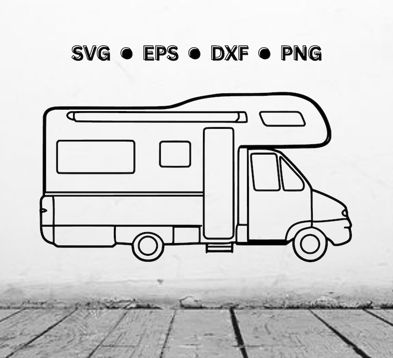 Camper SVG | RV SVG | Camping Digital Vector Cut File | Camper Svg ...