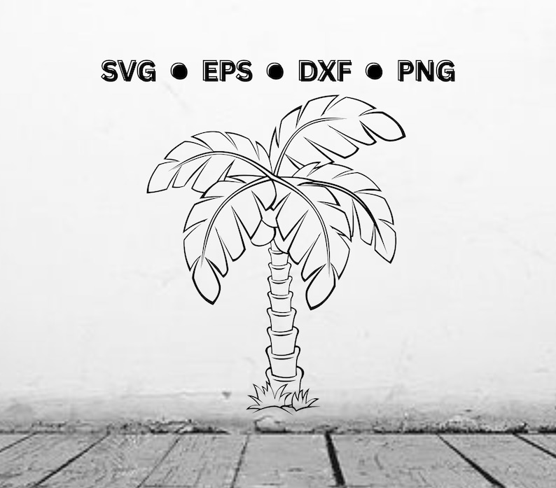 Palm Tree SVG | SVG Digital Vector Cut File | Palm Tree Png | Palm Tree ...