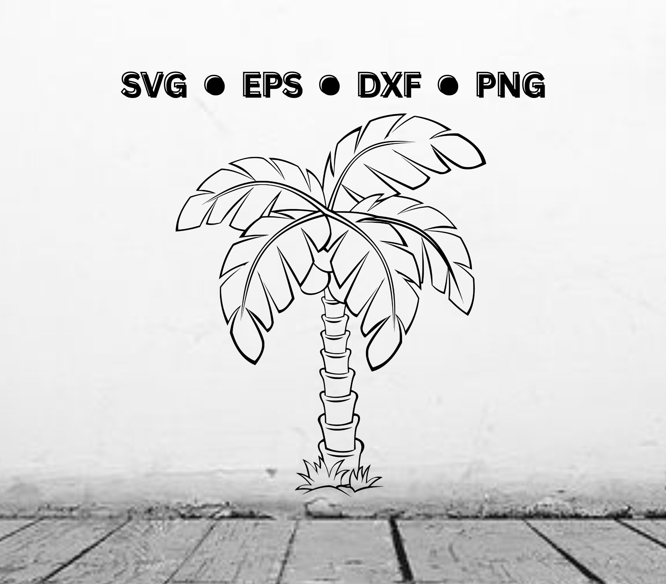 Palm Tree SVG | SVG Digital Vector Cut File | Palm Tree Png | Palm Tree ...