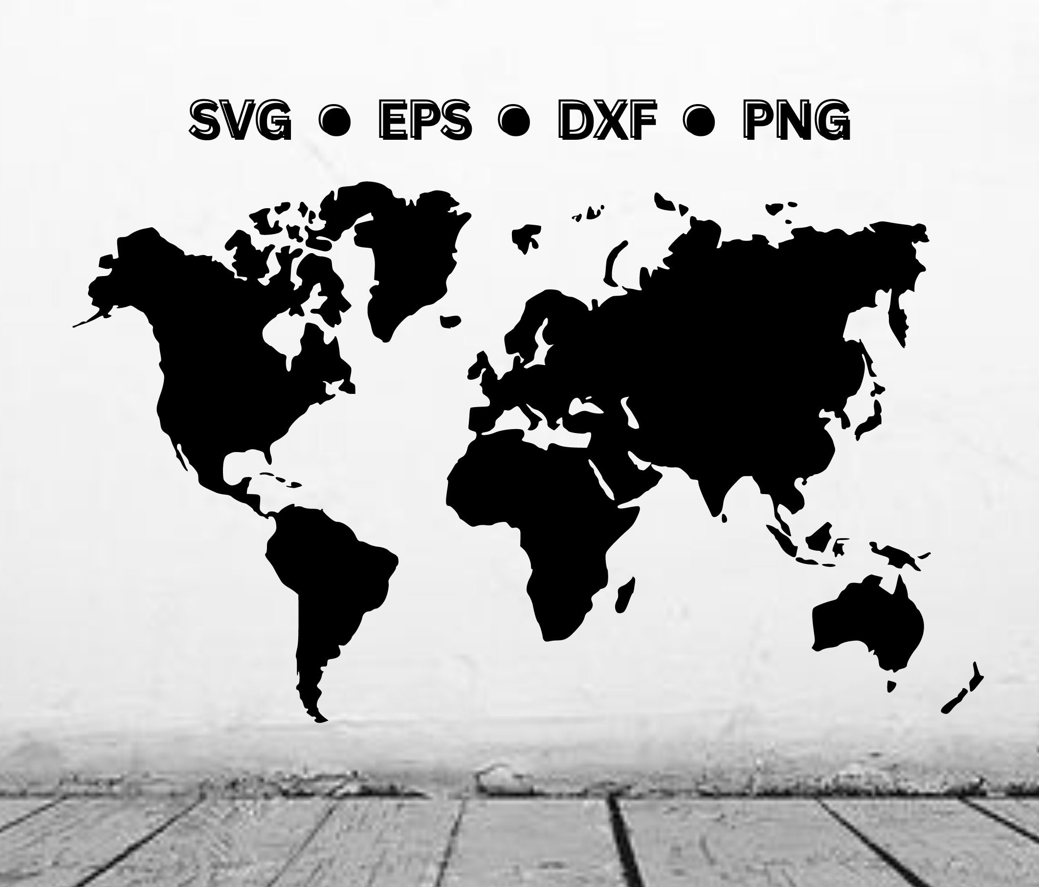 Weltkarte SVG | Weltkarte SVG Laser Cut Vektor Datei | Weltkarte Png ...