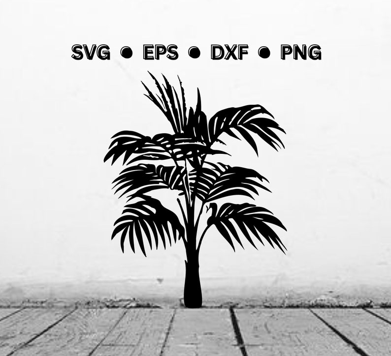 Palm Tree SVG SVG Digital Vector Cut File for Cricut or Laser Palm Tree ...