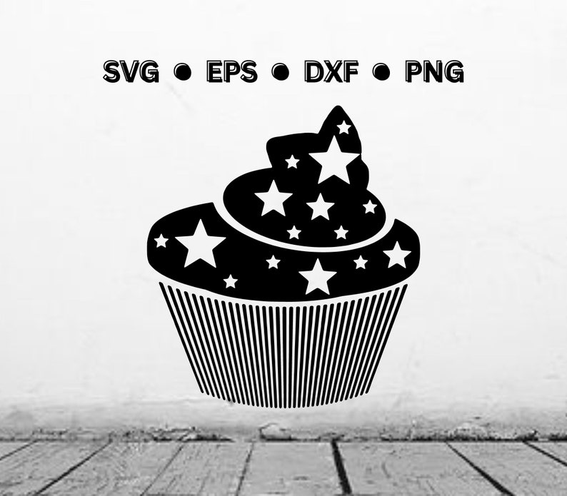Cupcake SVG Birthday Digital Vector Cut File Cupcake Png - Etsy
