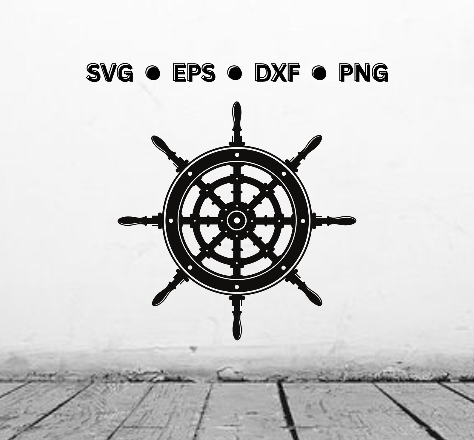 Ship Wheel SVG | Boat Wheel SVG Digital Vector Cut File for Cricut or ...