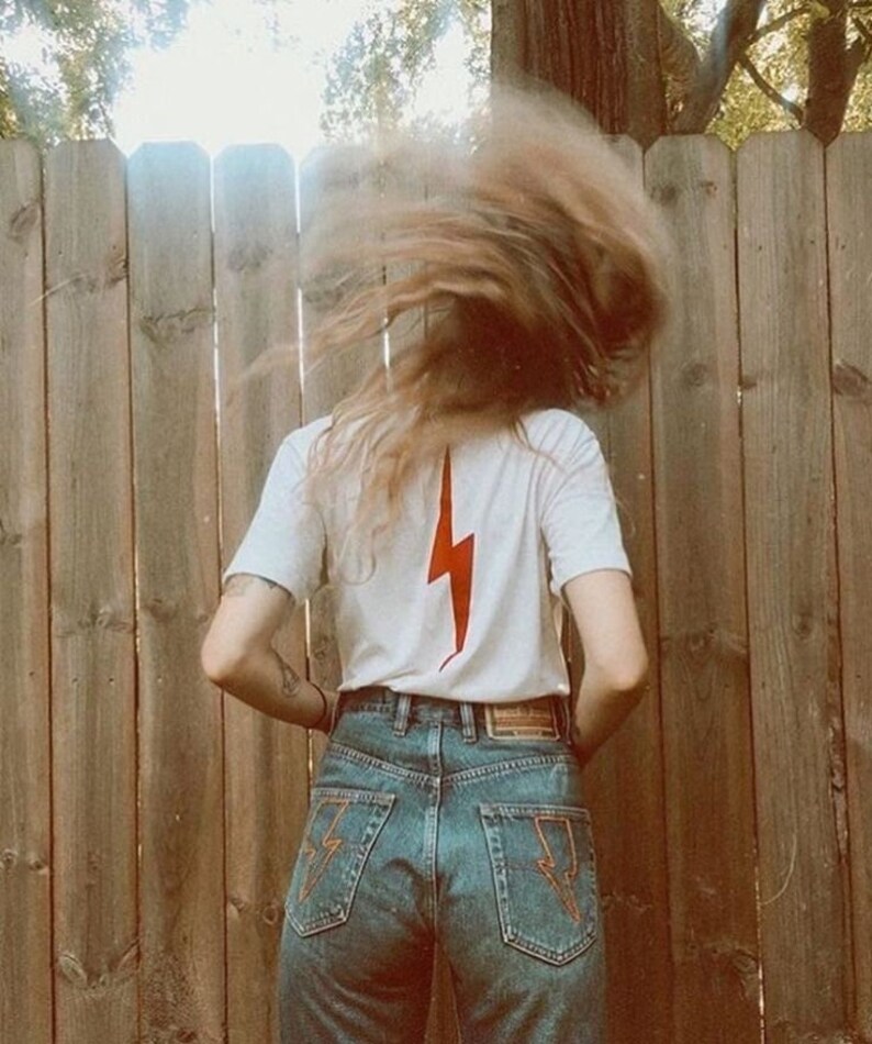 Lightning Bolt Statement T-shirt - Etsy