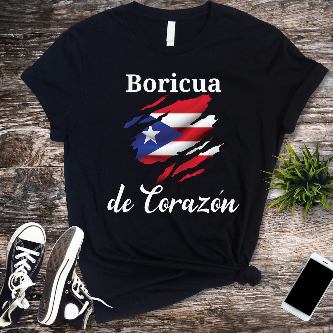 Boricua Shirt Puerto Rican Flag Shirts Latino Tshirt Puerto Rico T ...