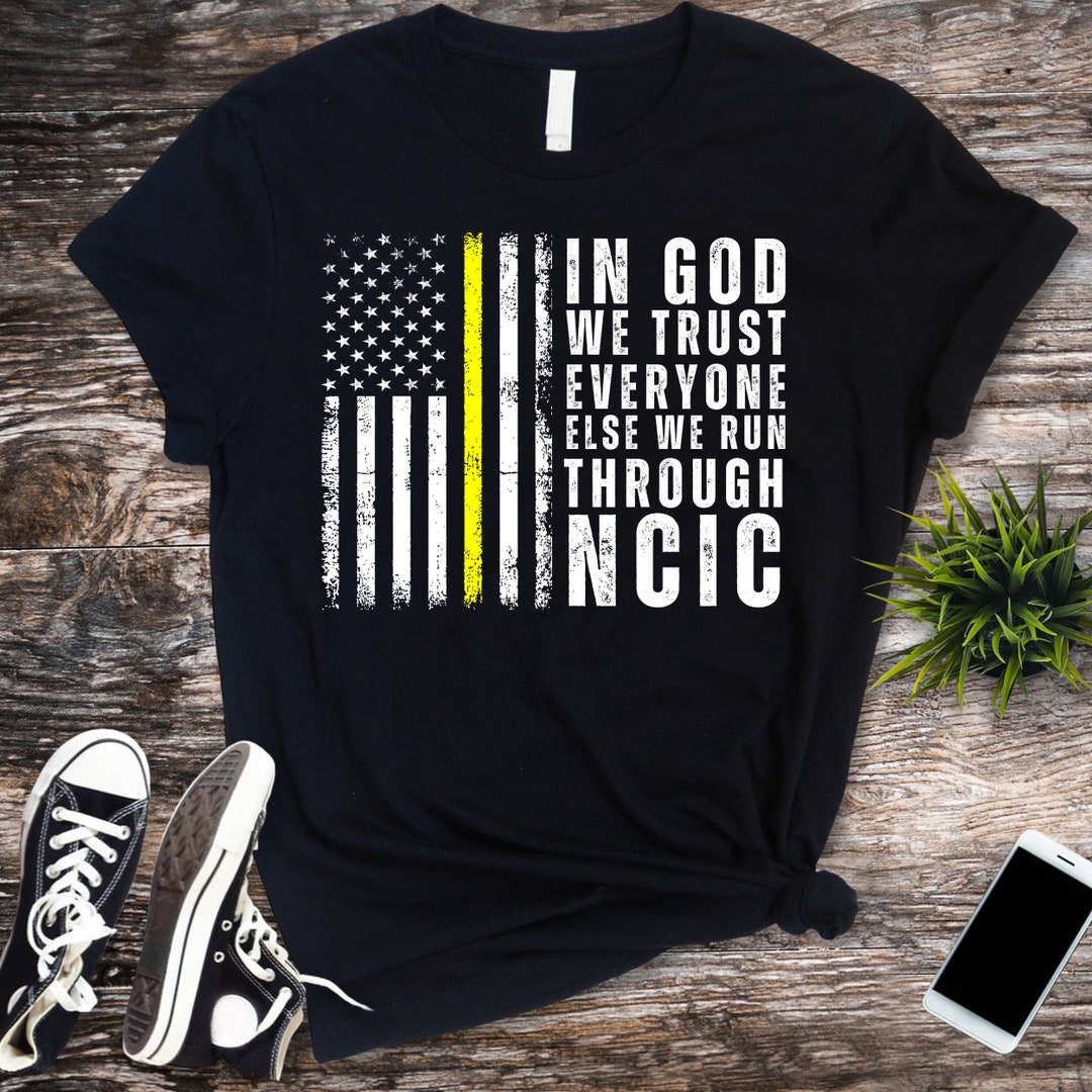 911 Dispatcher Shirt Thin Gold Line Shirts 911 Operator Tshirt ...