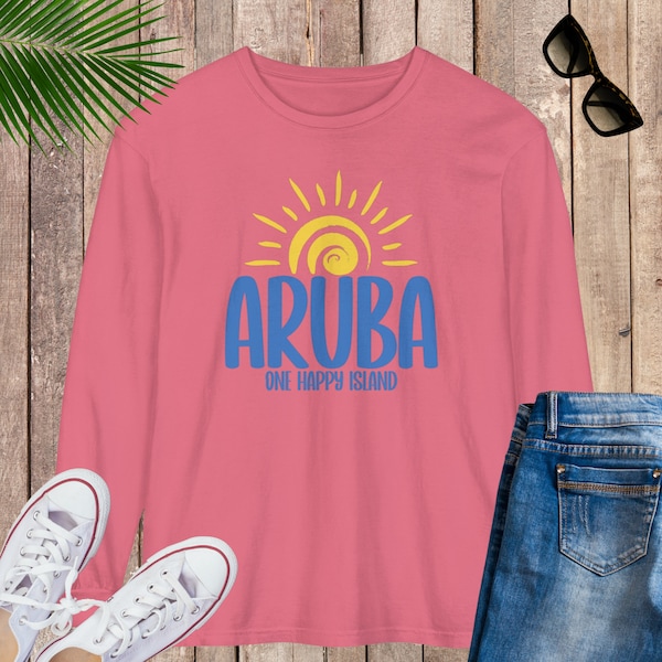 Aruba One Happy Island Shirt - Etsy