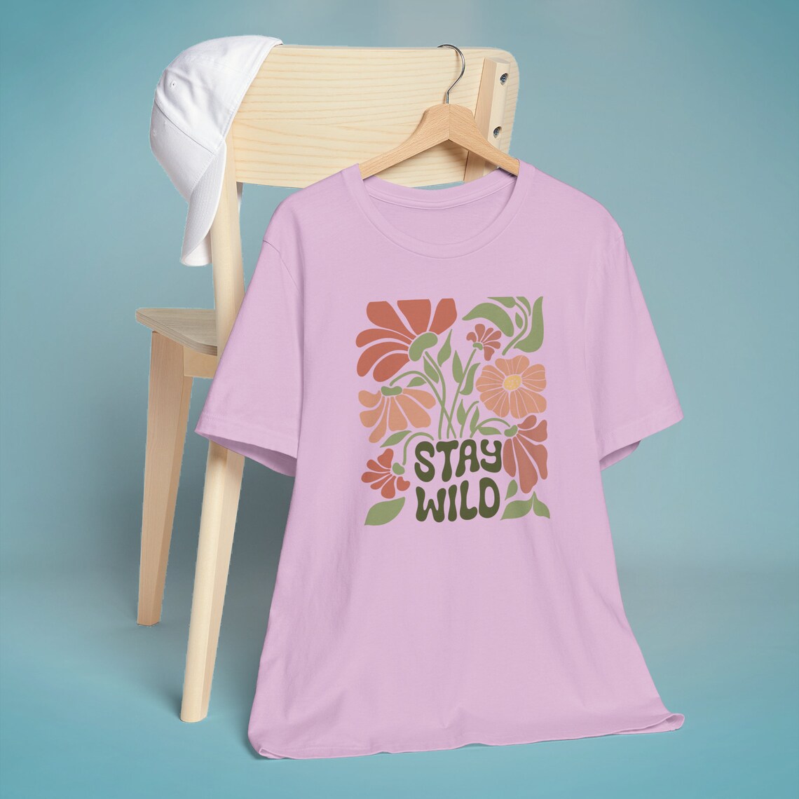 Stay Wild Wildflowers Shirt, Boho Floral Shirt Art Nouveau, Cute ...