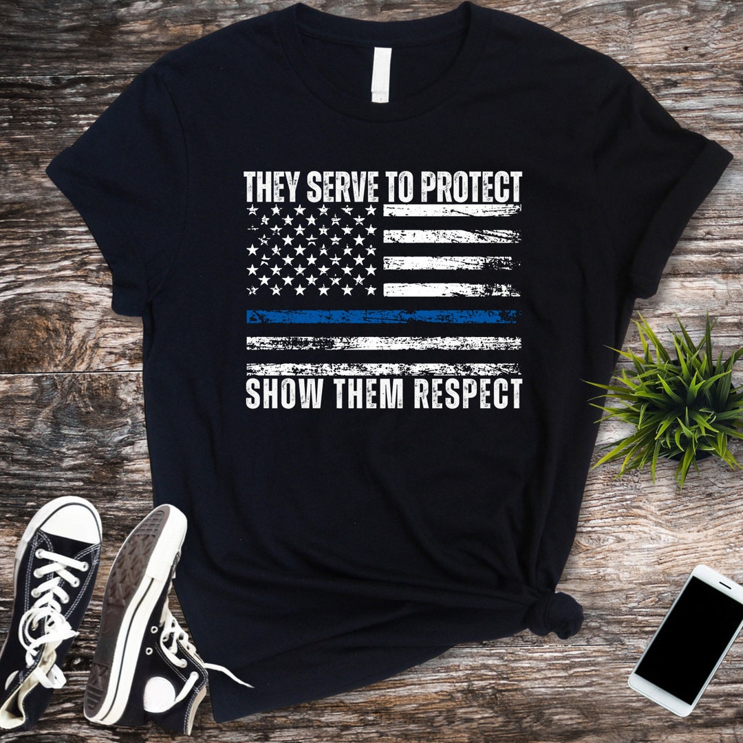 Thin Blue Line Shirt Support Law Enforcement Shirts Police Officer T ...