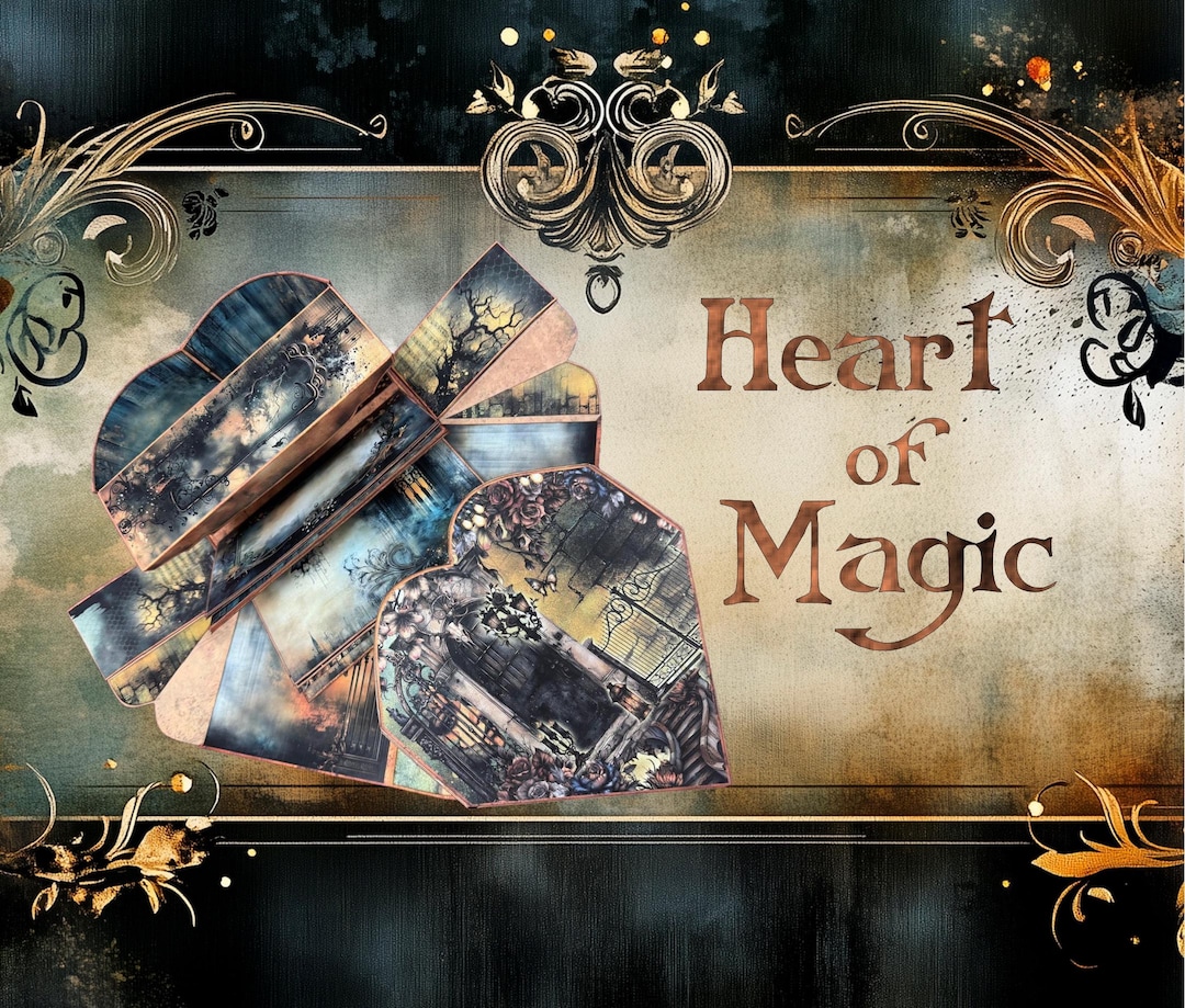 Heart of Magic. Box Template. A Touching Gift: a Heart-shaped Box With ...