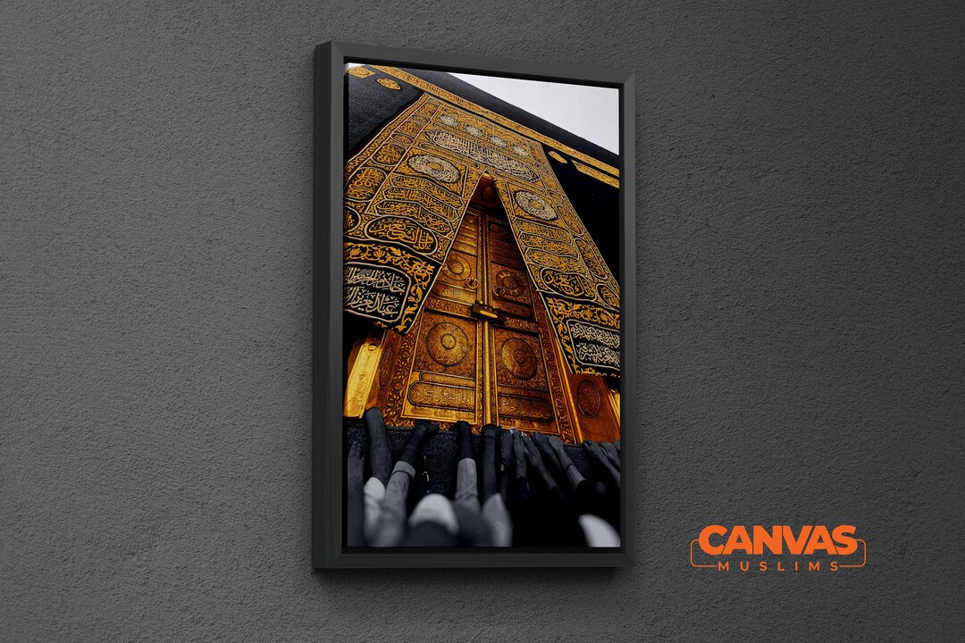 Kaaba Wall Art, Islamic Wall Decor, Muslim Gift, Handmade Wall Art ...
