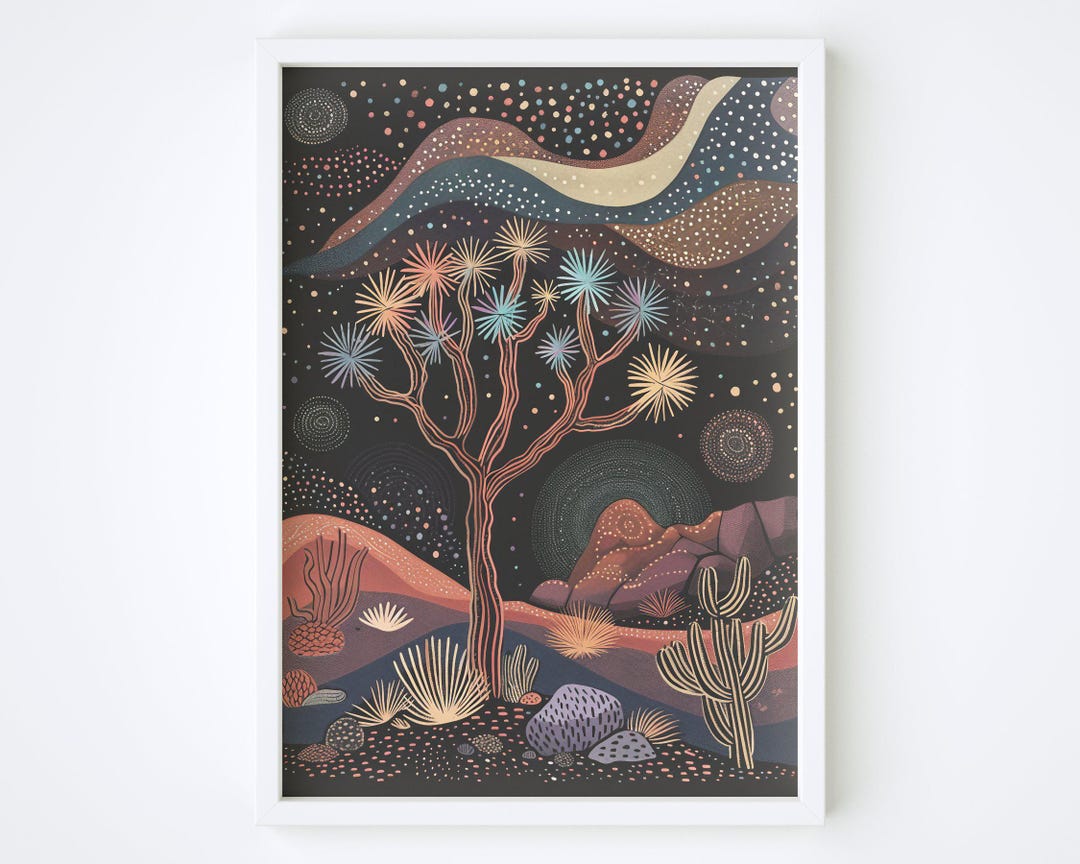Joshua Tree Poster, Joshua Tree Wall Art, Joshua Tree Digital Print ...