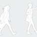 Vector Illustrations of People Walking With Bags: Perfect for ...