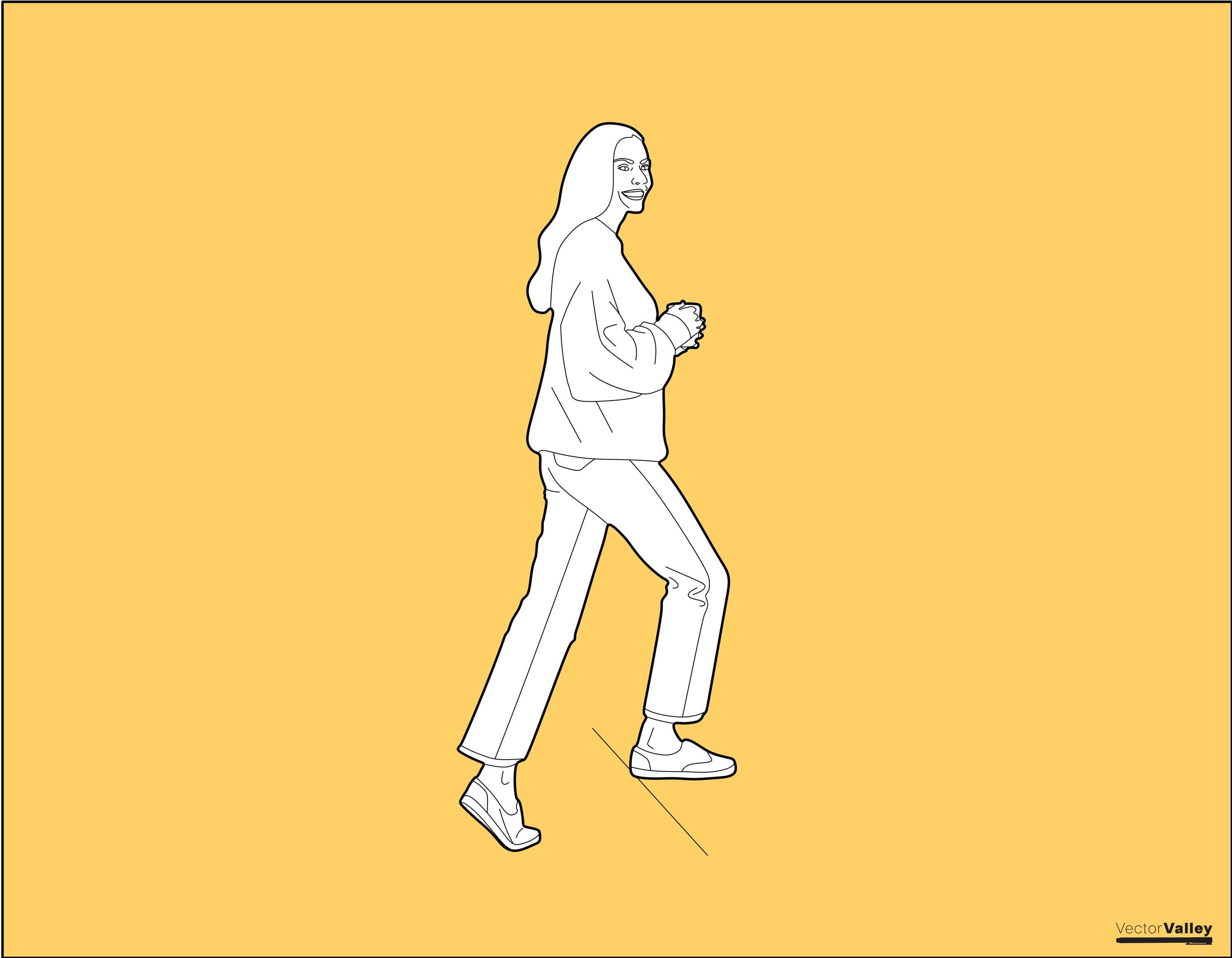 Stair Climbing Vector Illustrations: Perfect for Architects and Digital ...