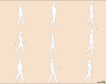 Vector Illustrations of People Walking With Bags: Perfect for ...