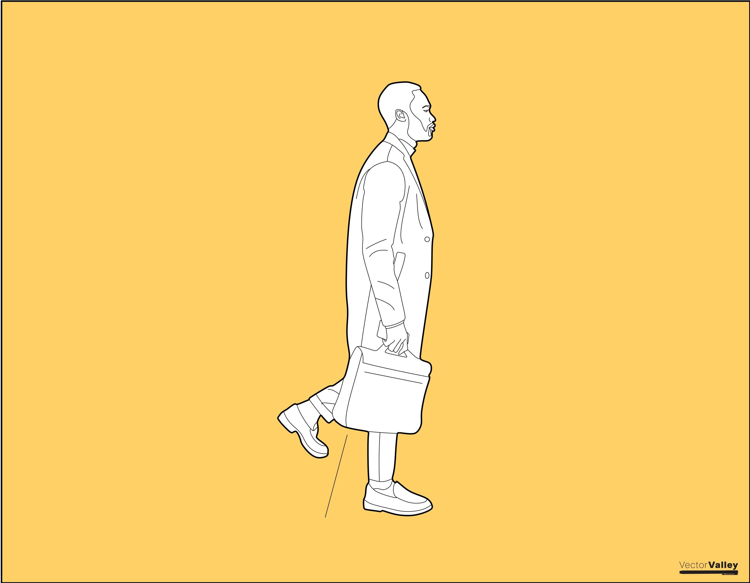 Stair Climbing Vector Illustrations: Perfect for Architects and Digital ...
