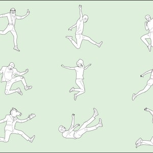 Jump for Joy: Vector Illustrations of People in Motion for Digital ...