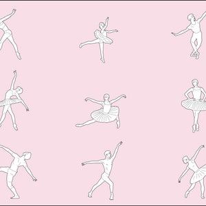 Ballerina Poses: Vector Set for Digital Illustrations and Architectural ...