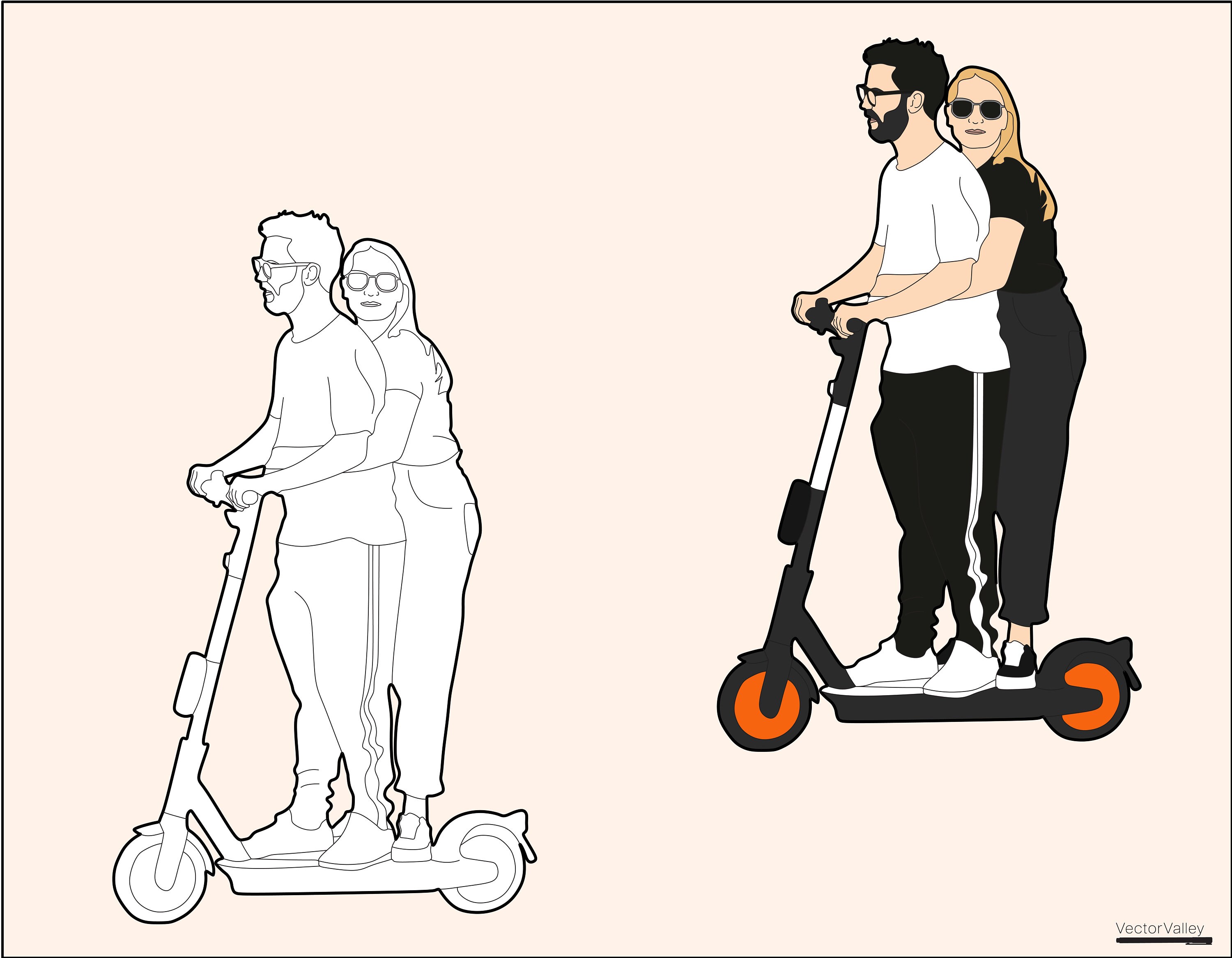 Summer in Wheels: Vector Figure Scales - Etsy