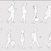 Vector Illustrations of People Walking With Bags: Perfect for ...