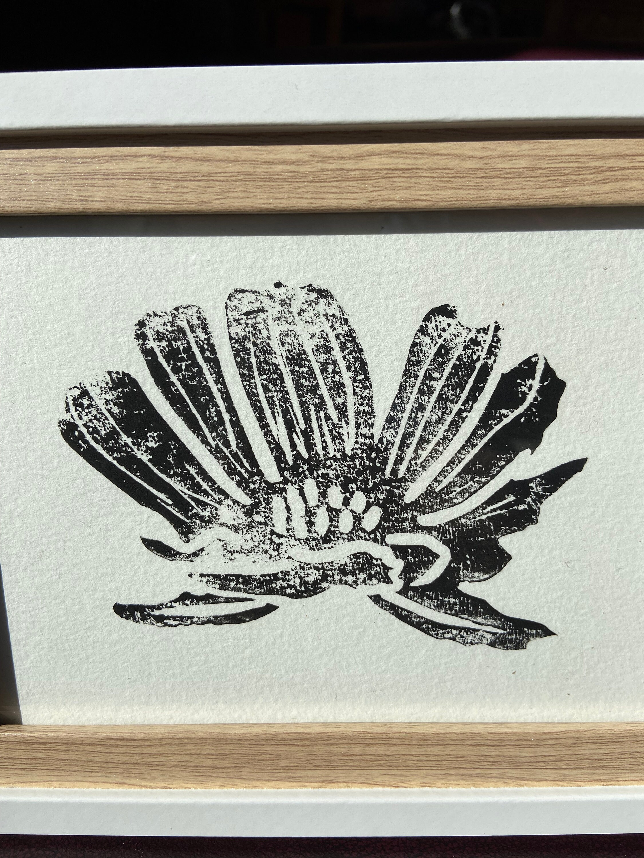 Cosmo Flower Block Print, Minimalist Floral Art (5x7 Inches) - Etsy