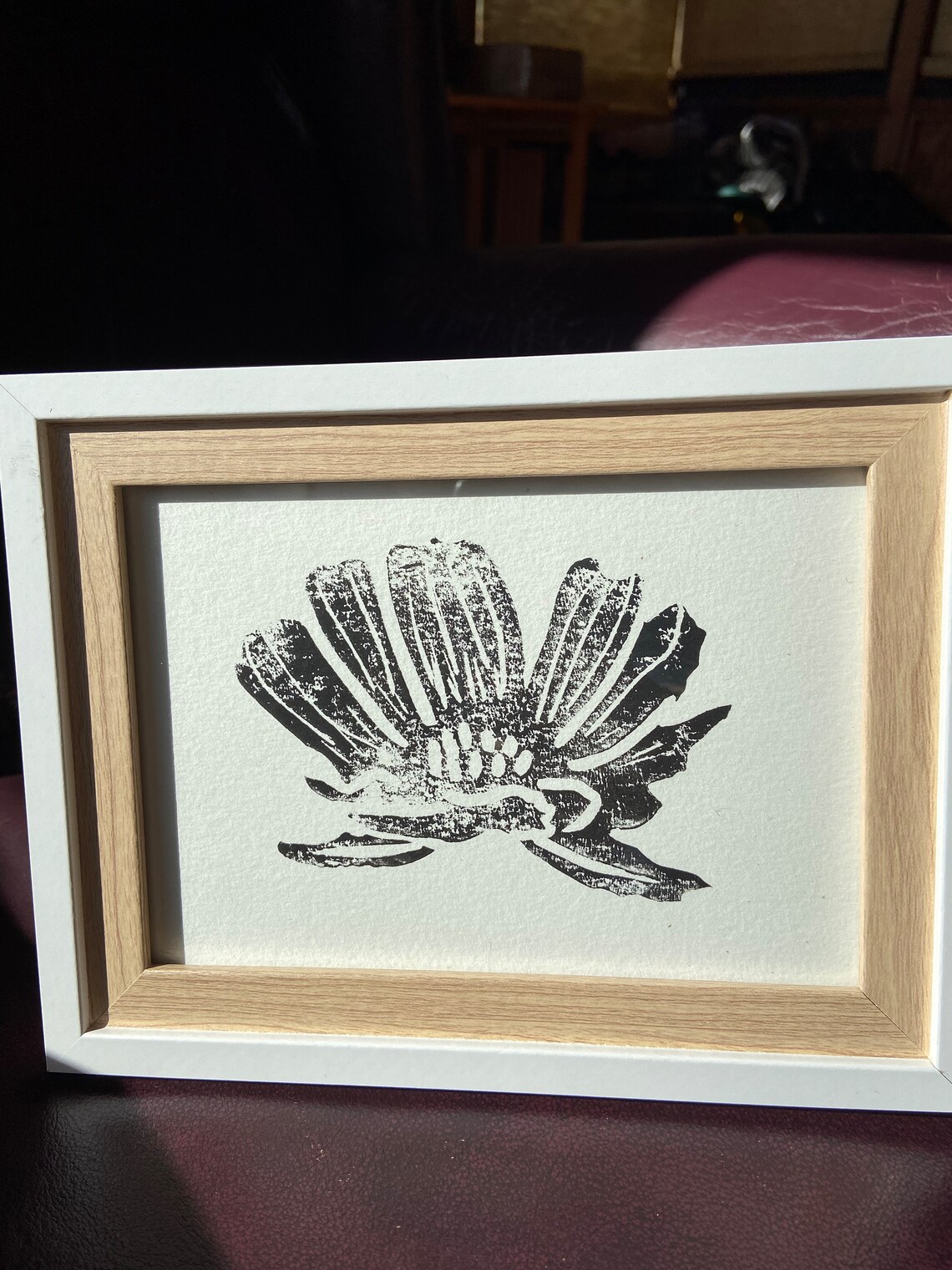 Cosmo Flower Block Print, Minimalist Floral Art (5x7 Inches) - Etsy