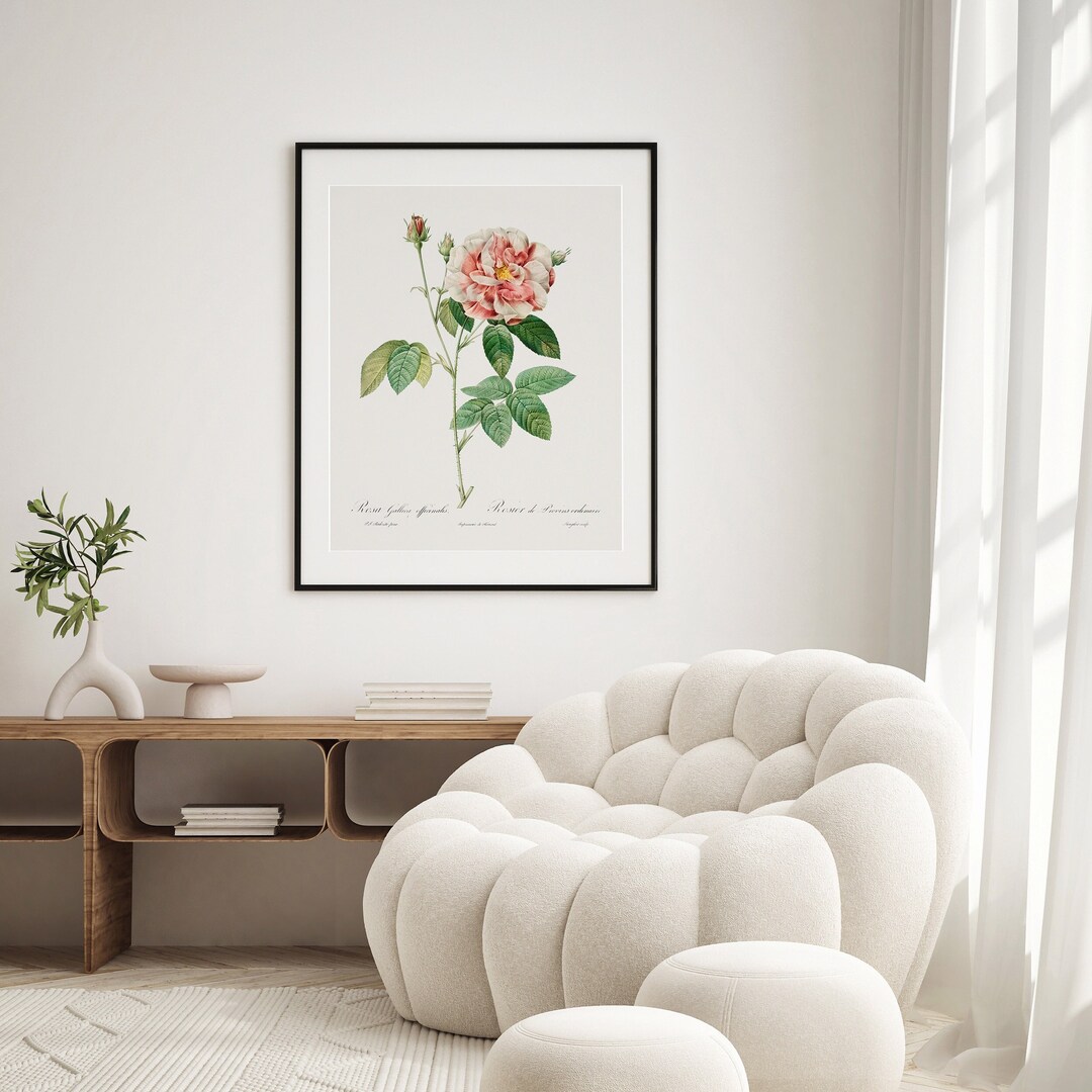 Printable Rose Wall Art Print - Etsy