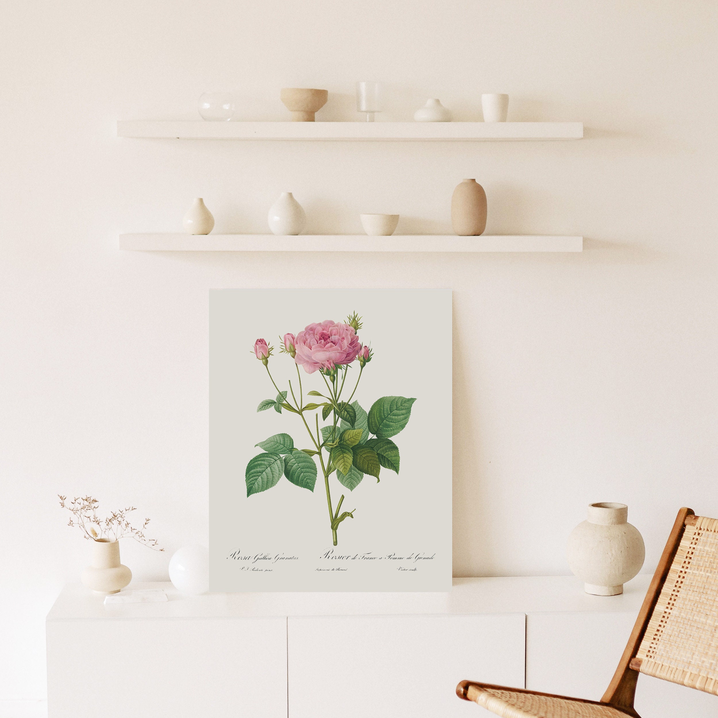 Printable Rose Flower Wall Art - Etsy
