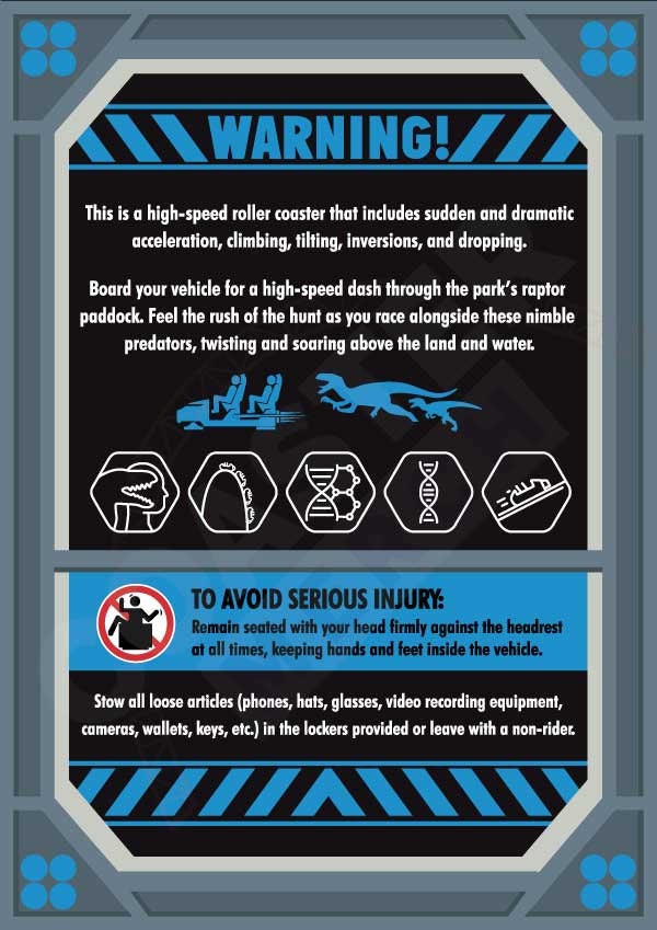 Velociraptor Coaster Sign - Etsy