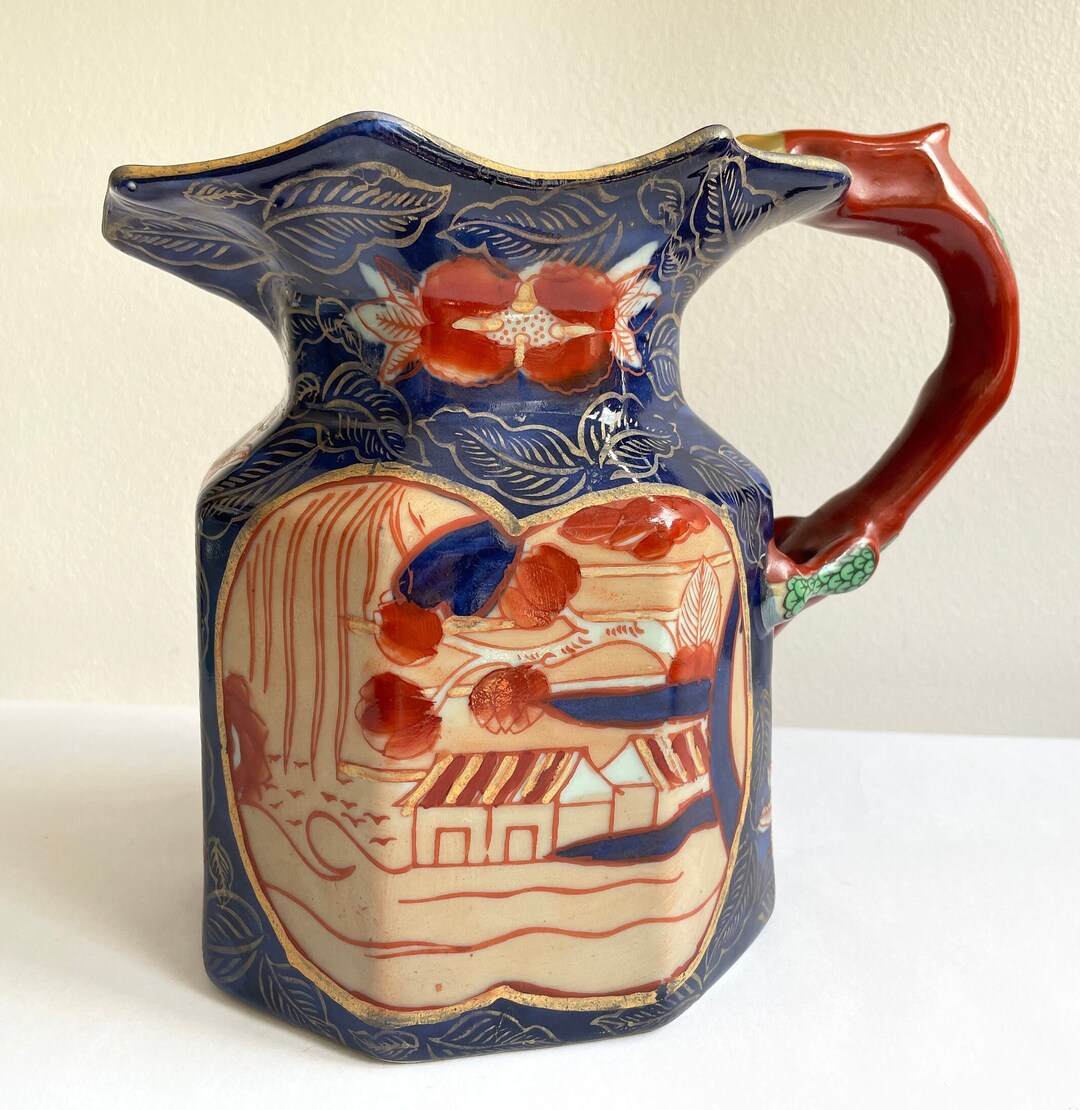 Beautiful Antique Vintage Masons Ironstone Jug in School House Pattern ...