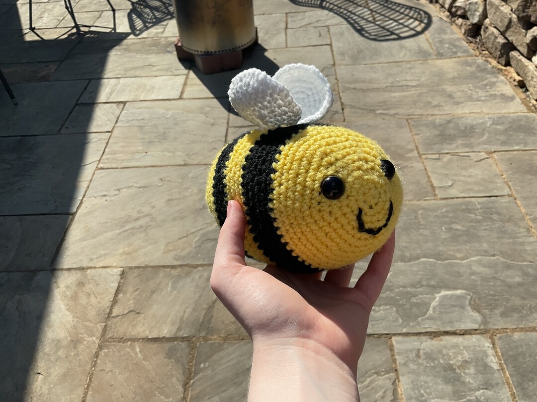Bee Plush Cute Bee Amigurumi Stuffed Bee Bee Plushy - Etsy