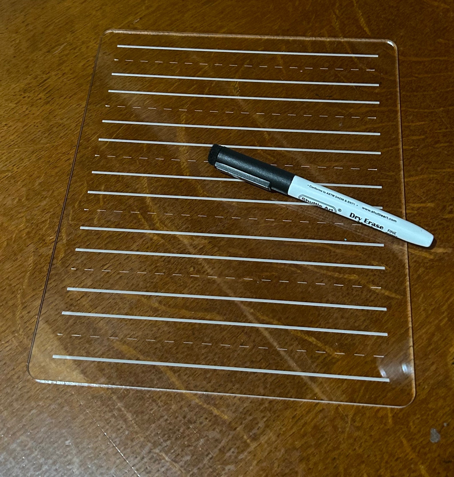 Dry Erase Educational Boards Letter Tracing Number Tracing - Etsy