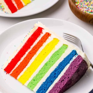 Rainbow Cake by Magic Recipe Book - Etsy