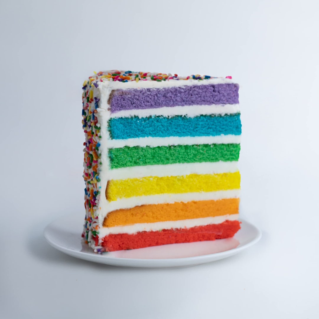 Rainbow Cake by Magic Recipe Book - Etsy