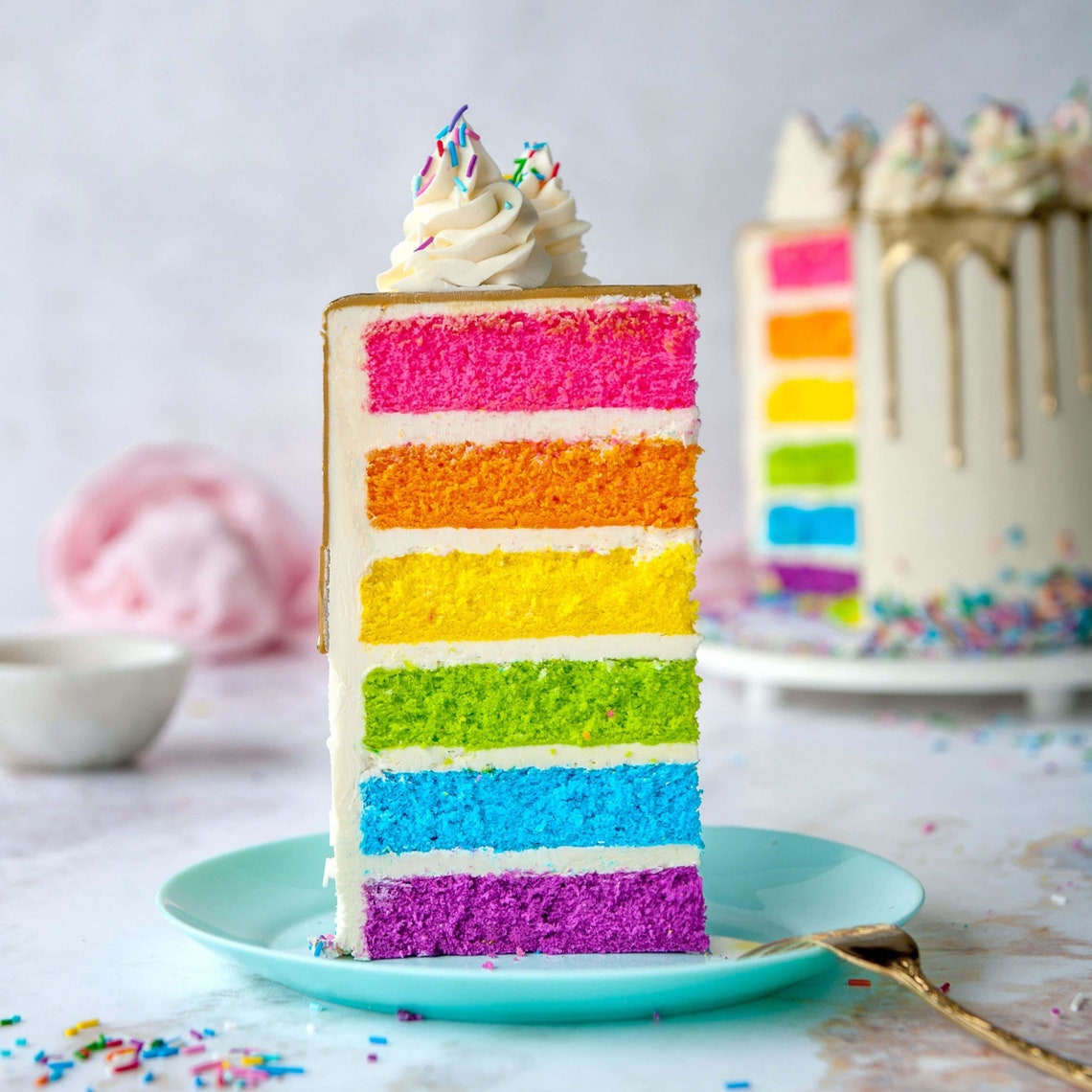 Rainbow Cake by Magic Recipe Book - Etsy
