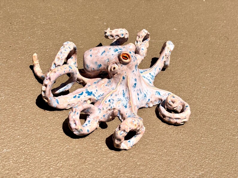 Ceramic Octopus, Hand Built and Hand Glazed. for Table Display. - Etsy