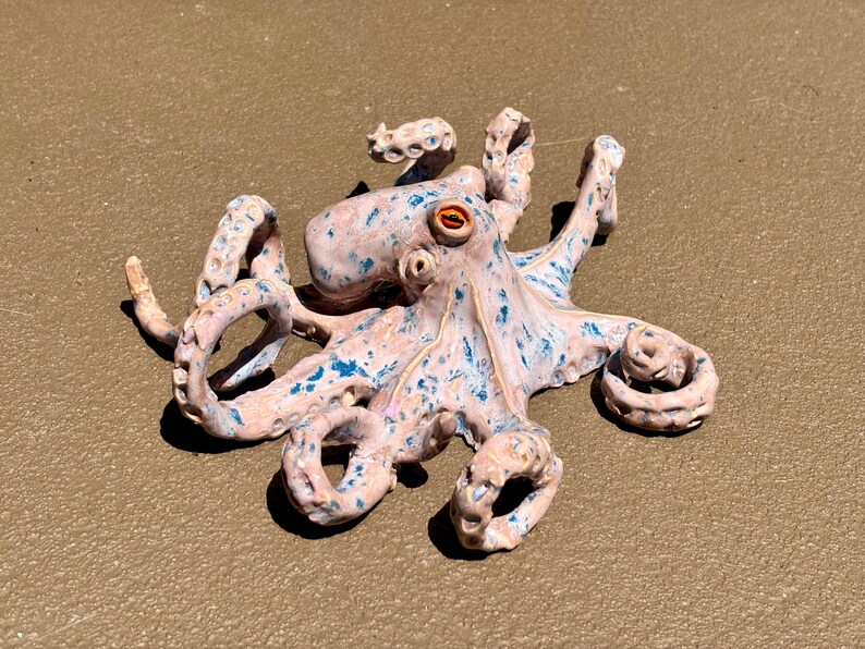 Ceramic Octopus, Hand Built and Hand Glazed. for Table Display. - Etsy