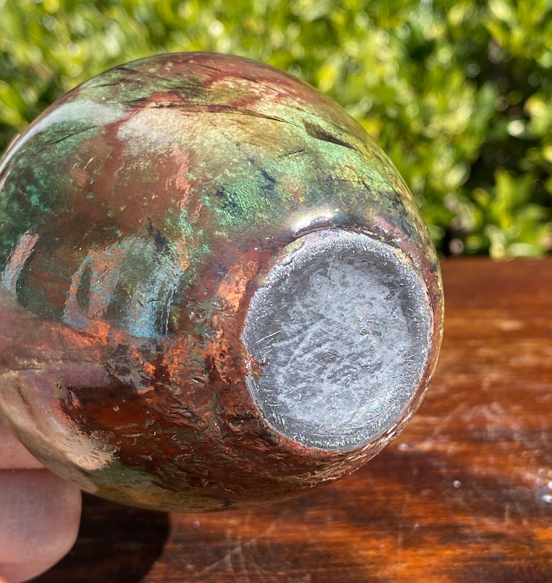 Mini Raku Pot With Glaze - Etsy