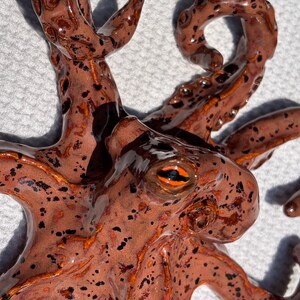 Ceramic Octopus, Hand Built and Hand Glazed. for Wall or Table Display ...