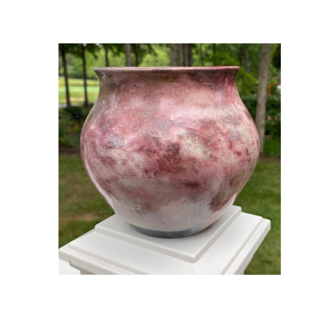 Pit Fired Pot, With Copper Oxide - Etsy