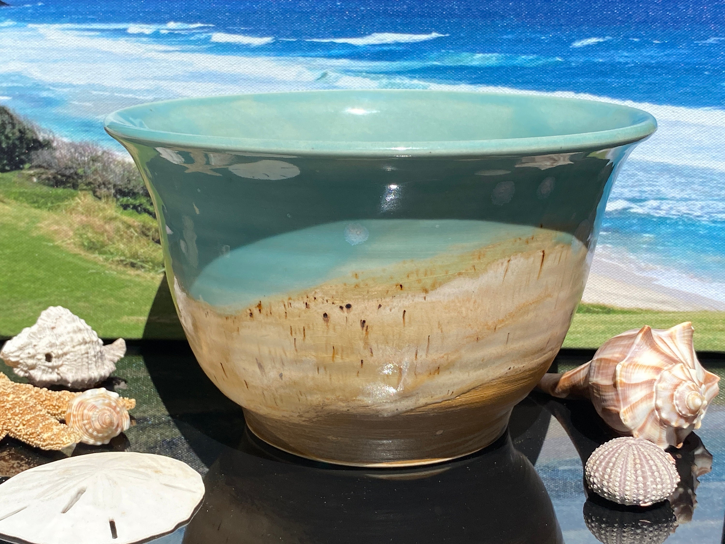 Pottery Bowl, Beach Theme, With Seashells - Etsy