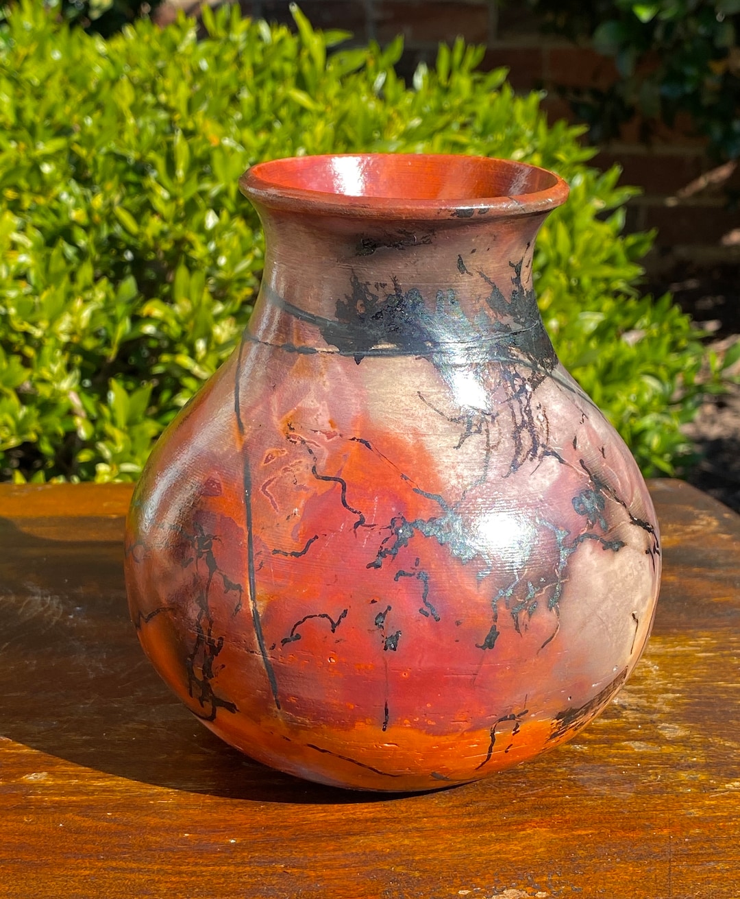 Horsehair Raku Pot, Fired in a Saggar With Soluable Salt Solution - Etsy