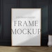 Single Frame Mockup - Dark Wall Poster Mockup - Vertical Frame Mockup ...