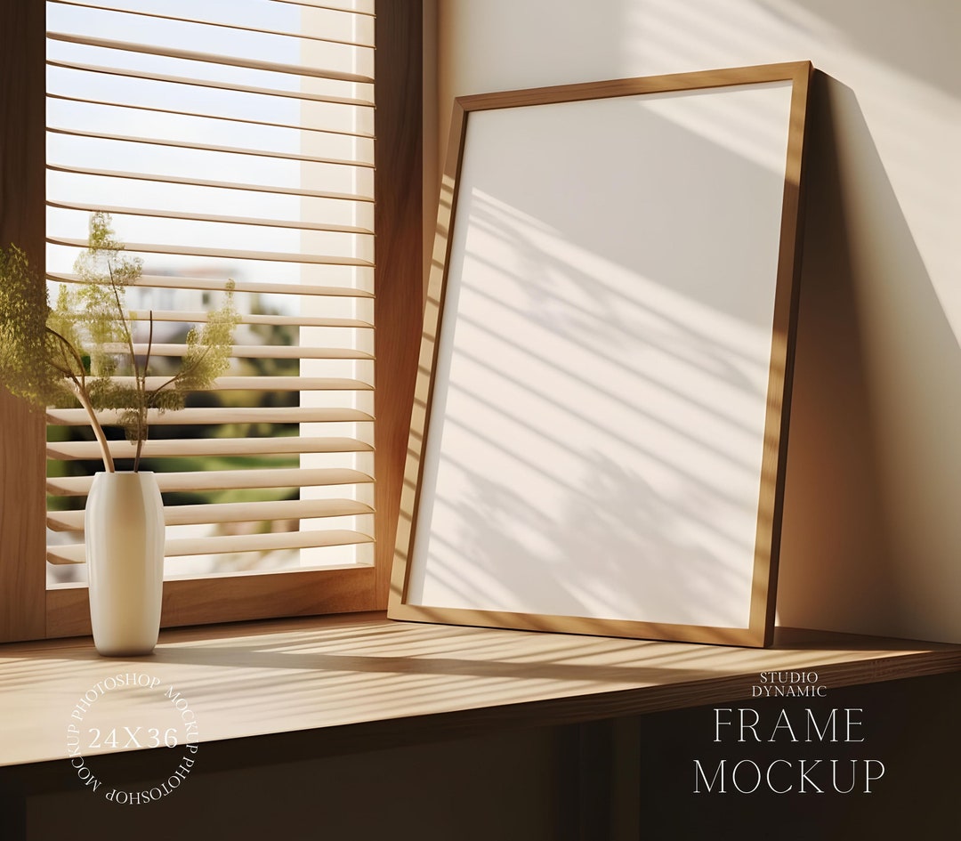 Vintage Single Frame Mockup - Art Print Boho Mockup - Printable Art ...