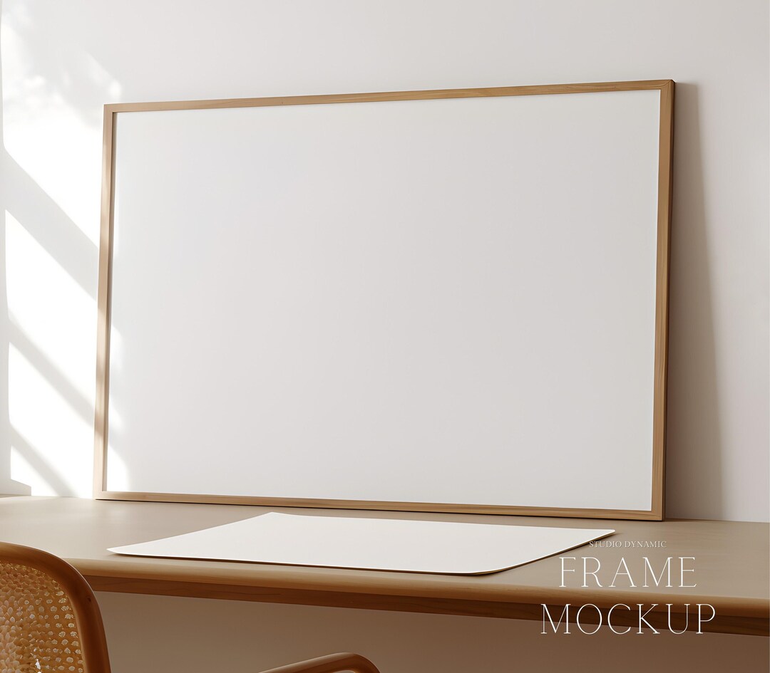 Minimal Horizontal Frame Mockup - Natural Light Interior Mockup - Art ...