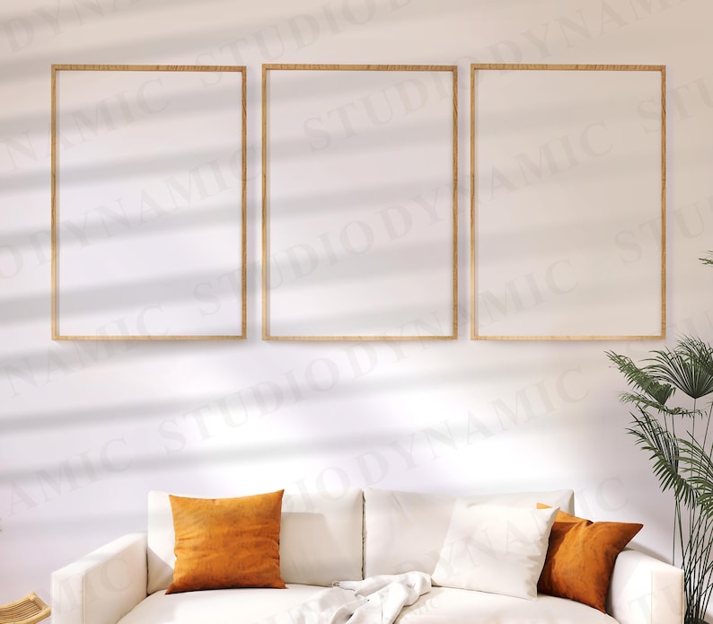 3 Frames Mockup Art Print Mockups Gallery Wall Set Mockup - Etsy