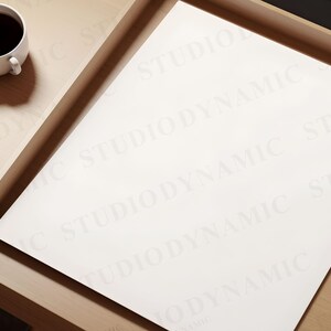 Close up Vertical Flat Lay Print Mockup - Top Down View - Digital ...