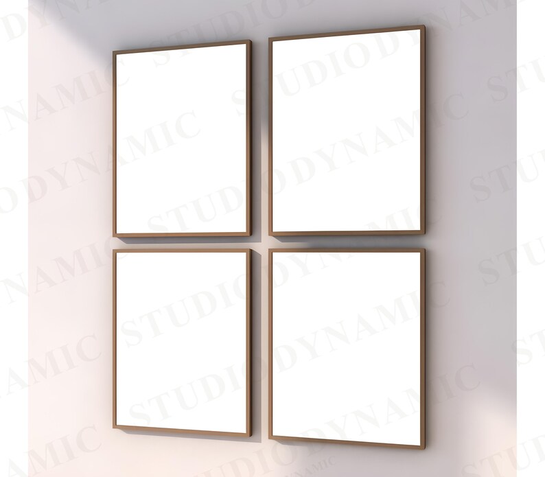 4 Frame Close up Poster Mockup Vertical Four Frame Poster - Etsy