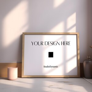 Horizontal Frame Mockup - Minimal Art Display - Landscape Mockup - PSD ...
